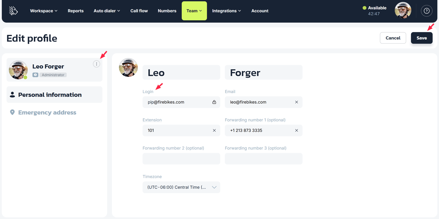 Managing Your Profile