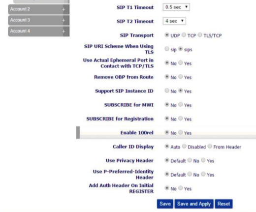 Grandstream GXP2xx Configuration Guide (Classic)