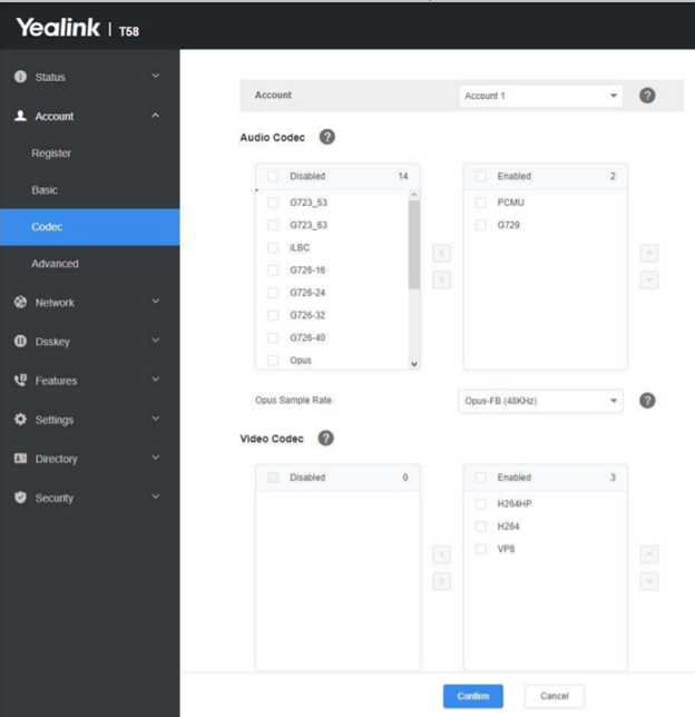 Yealink T-series Configuration Guide